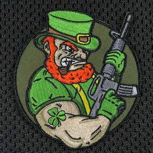 Angry Leprechaun Embroidered Irish Military Tactical Morale Patch - Etsy
