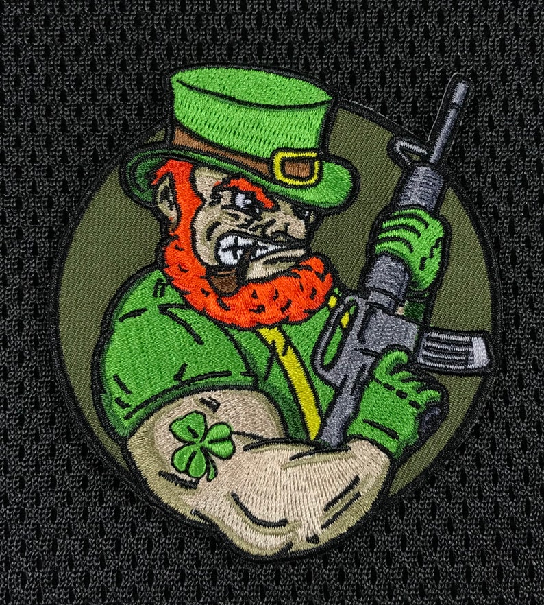 Angry Leprechaun Embroidered Irish Military Tactical Morale | Etsy