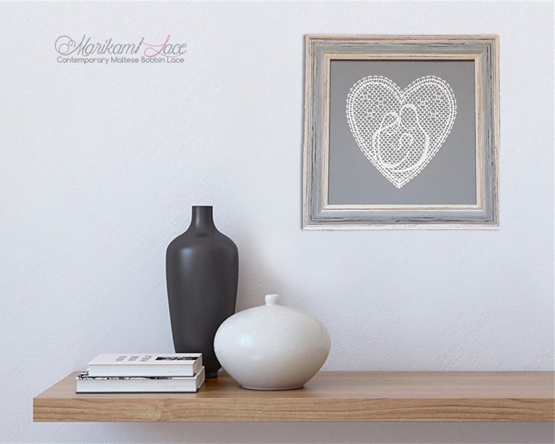 Family Love Lace Heart Bobbin Lace PATTERN Instant Download - Etsy