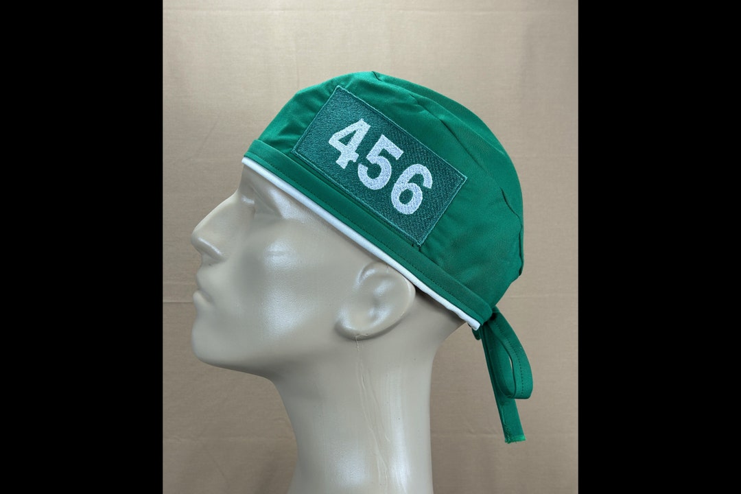 Squid Games Badge 456 Scrub Hat. Embroidered. Available in 2 Sizes. - Etsy