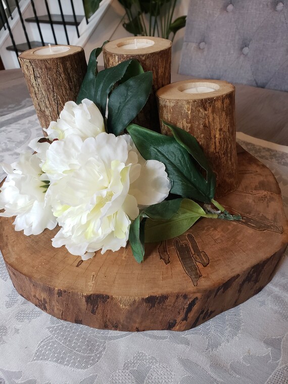 Wedding cake display Live edge wood slice Wedding cake | Etsy