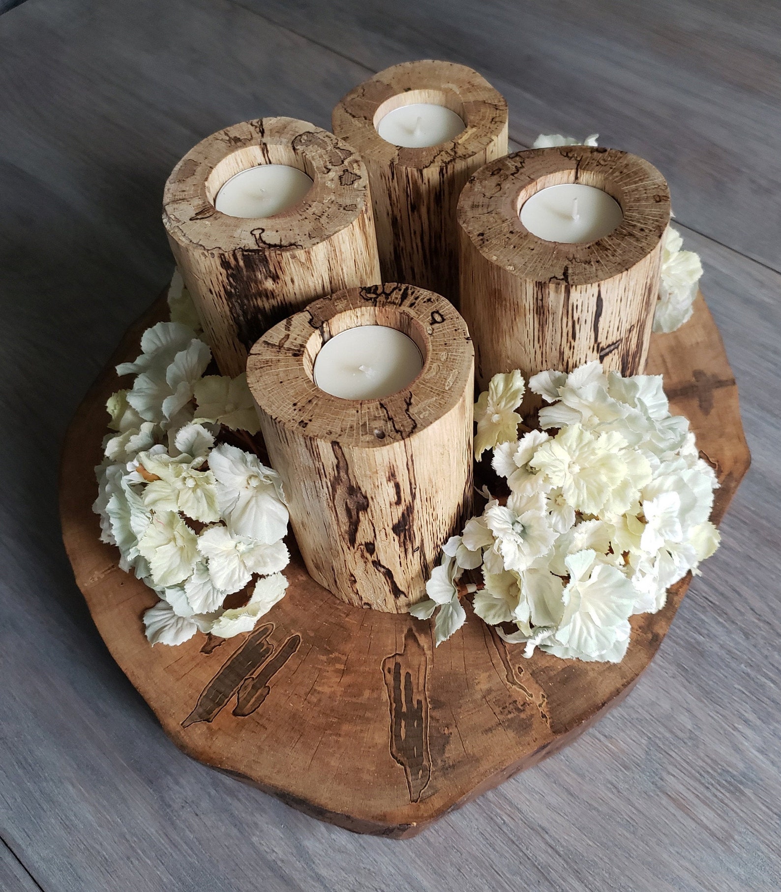 Wedding cake display Live edge wood slice Wedding cake | Etsy