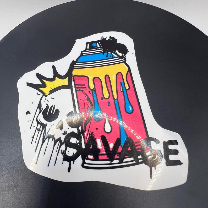 Y2K Graffiti Hand Spray Sticker Hip-hop Artist Decal for Water Bottles ...