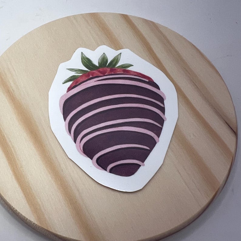 Valentines Day Strawberry-themed Sticker Decal Perfect for Water ...