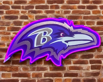 Baltimore Ravens LED Neon Sign Size 8x12 - Etsy
