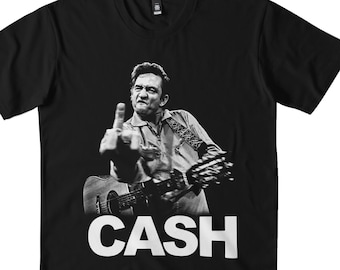 Johnny Cash Shirt Middle Finger - Etsy