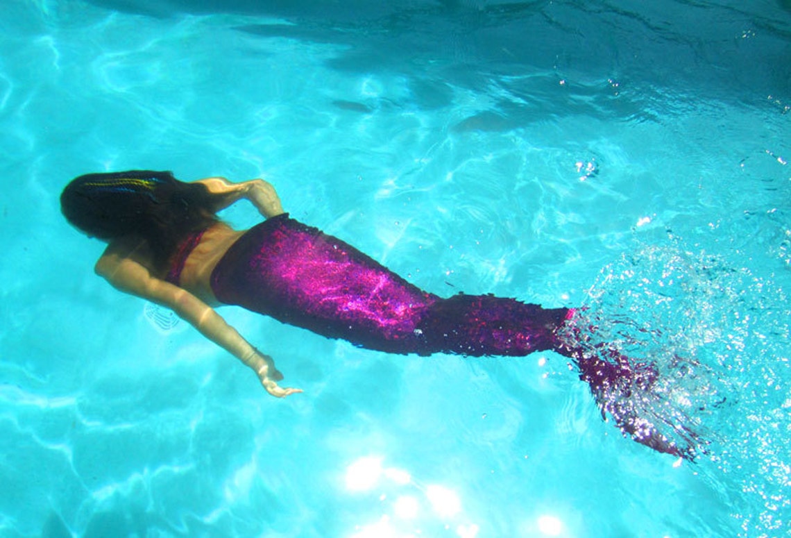 Mermaid Tail Walkable/swimmable With Invisible Zipper Bottom - Etsy