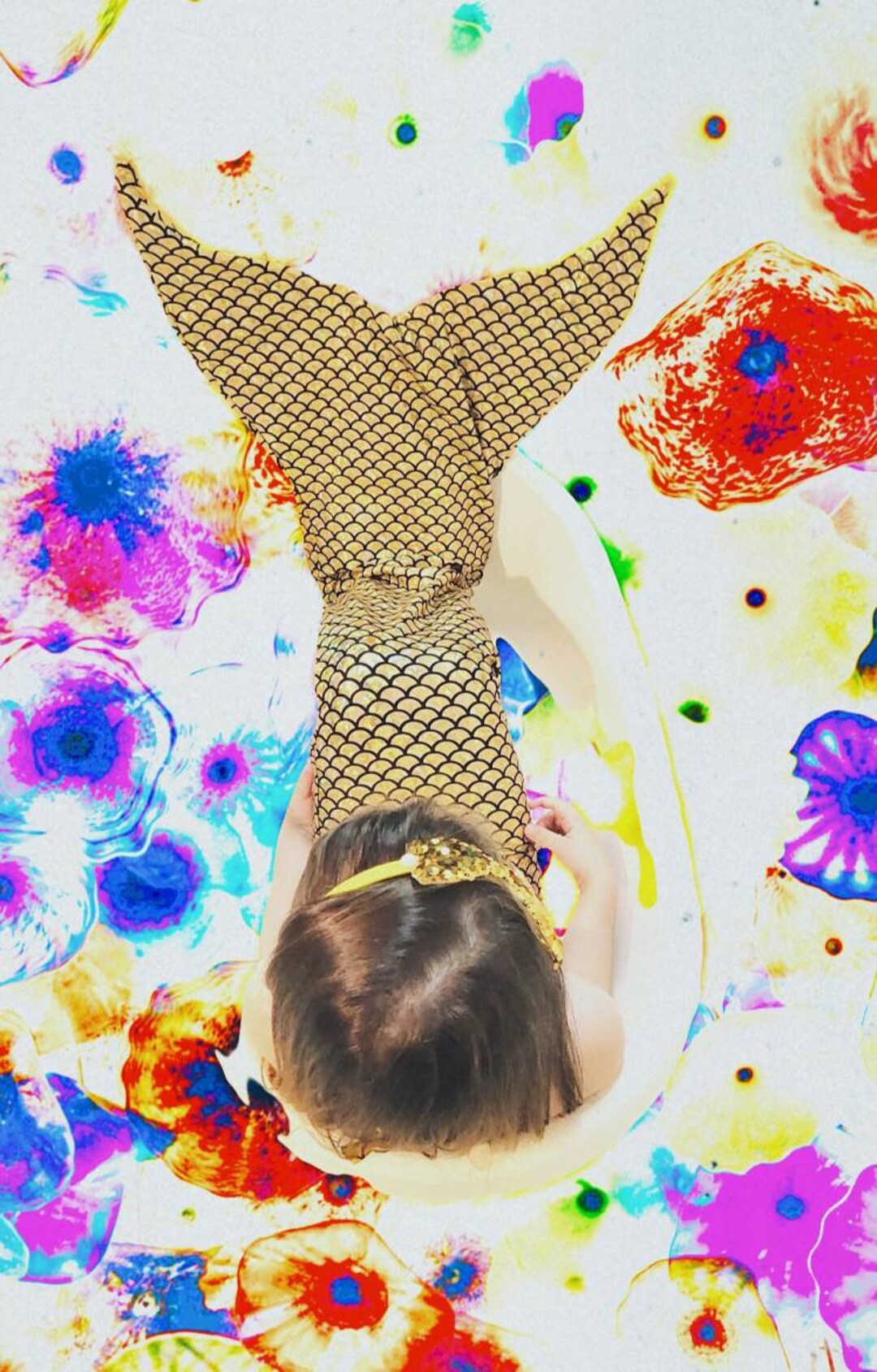 Gold Scales Swimmable /walkable Mermaid Tail With Invisible Zipper ...