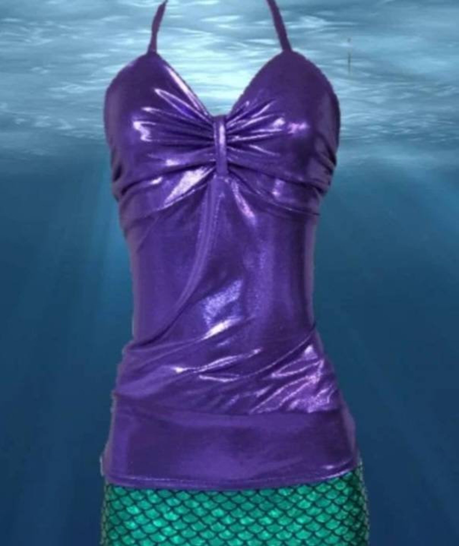 Mermaid Tankini Choose Favorite Color Come Full Length / - Etsy