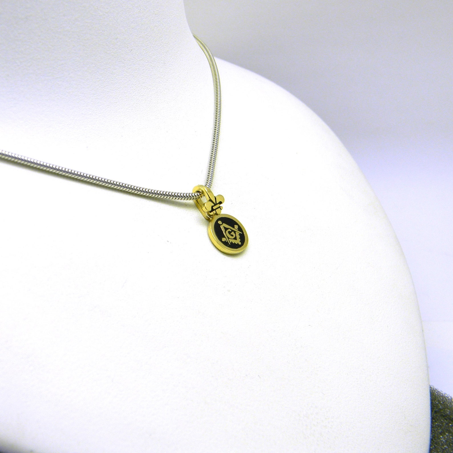 Freemason 18k Yellow Gold Enameled Medal Fleur De Lis - Etsy