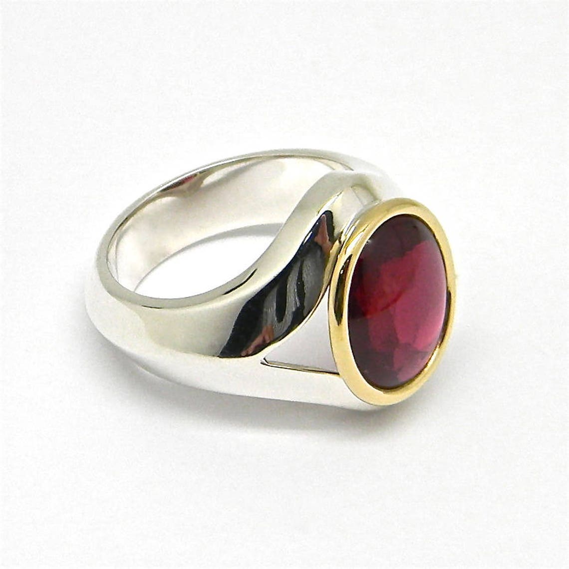 Evil Eye Silver Gold Ruby Ringesoteric Jewelryoccult - Etsy