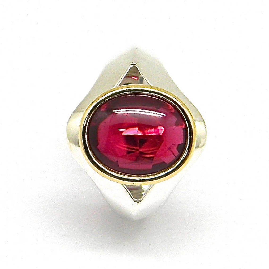 Evil Eye Silver Gold Ruby Ringesoteric Jewelryoccult - Etsy