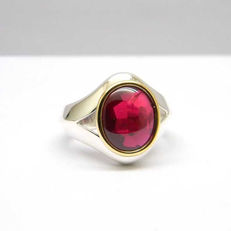 Evil Eye Silver Gold Ruby Ringesoteric Jewelryoccult - Etsy