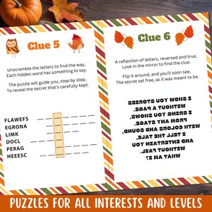 Printable Thanksgiving Scavenger Hunt | Indoor Adventure for Kids ...