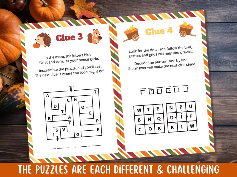 Printable Thanksgiving Scavenger Hunt | Indoor Adventure for Kids ...