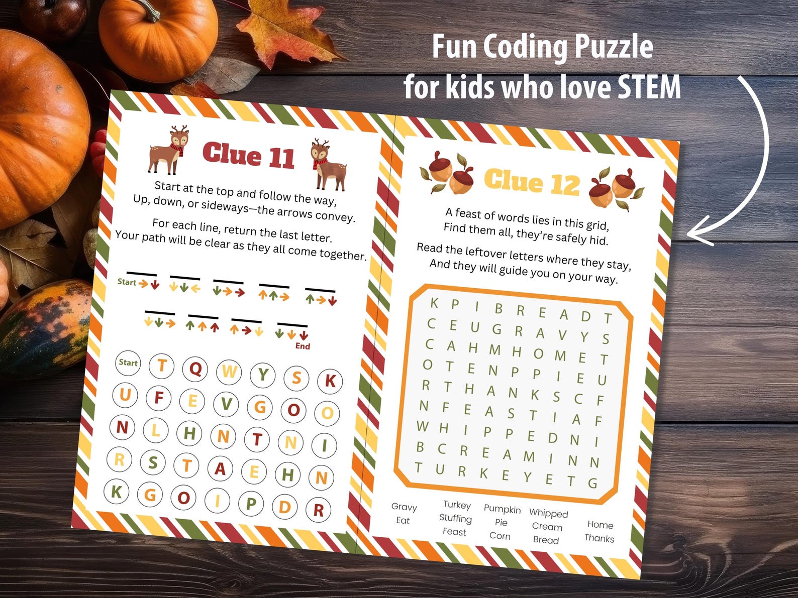 Printable Thanksgiving Scavenger Hunt | Indoor Adventure for Kids ...