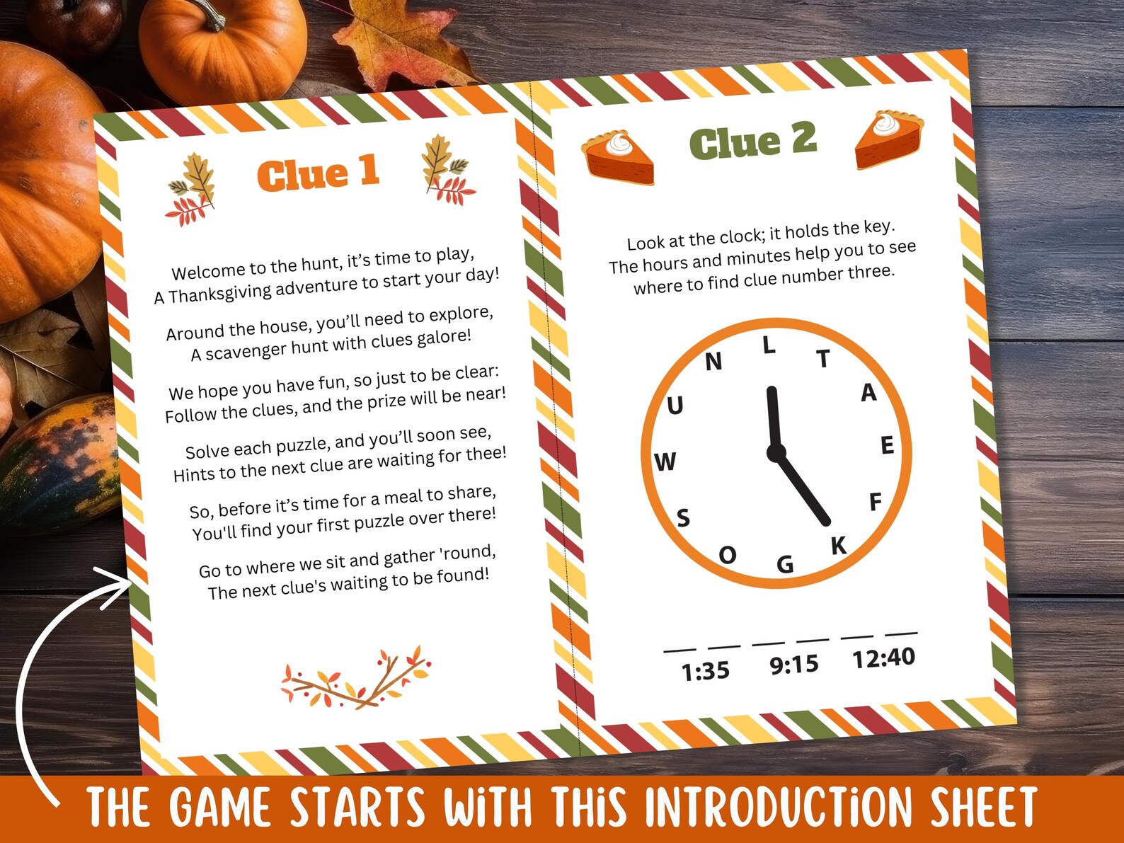 Printable Thanksgiving Scavenger Hunt | Indoor Adventure for Kids ...