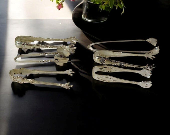 Art Deco Ice Cube Grabber Mechanical Tongs - Icecube Picker Claw ...