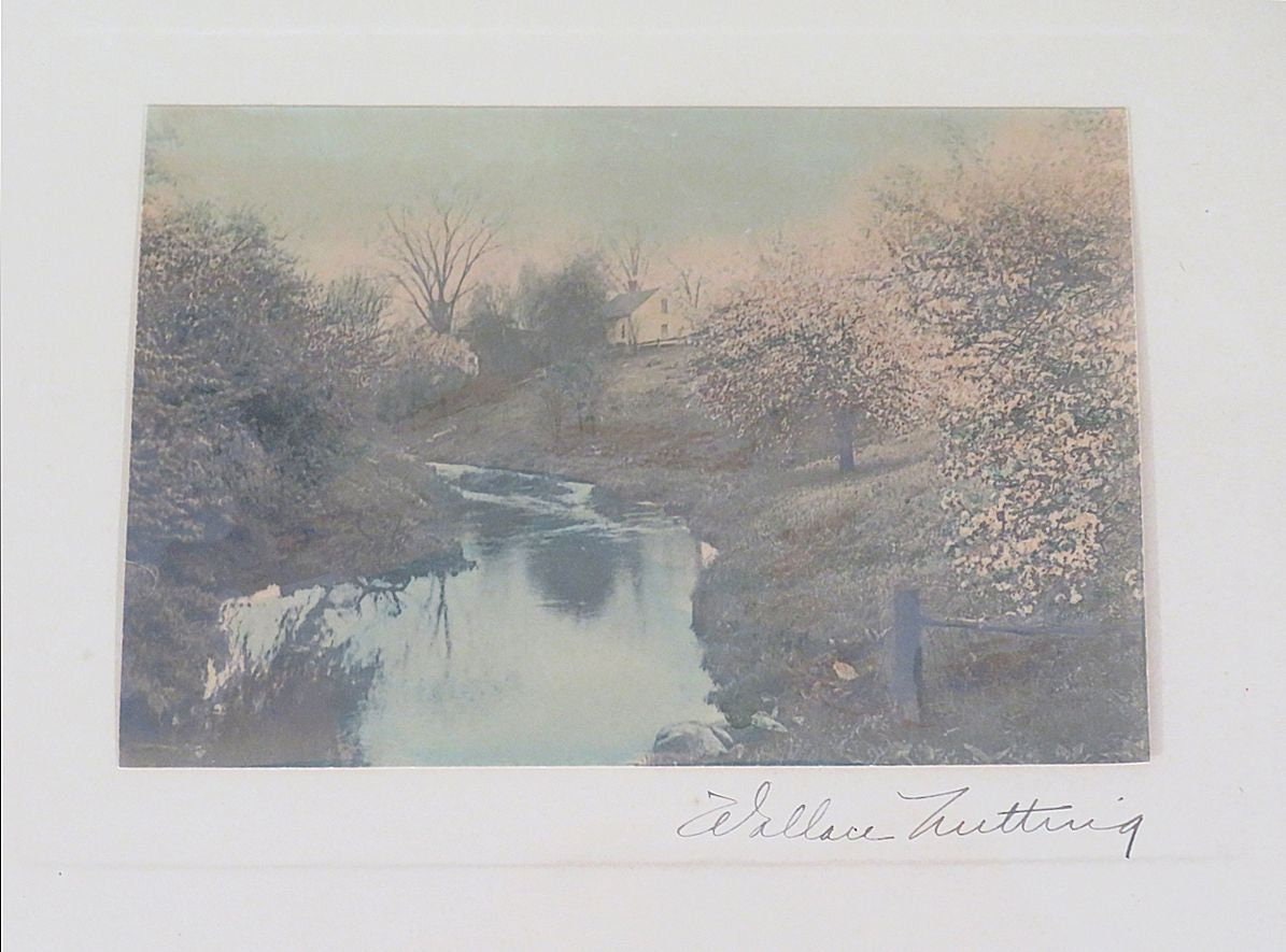 Antique Wallace Nutting House and Stream Hand Colored Photo - Etsy