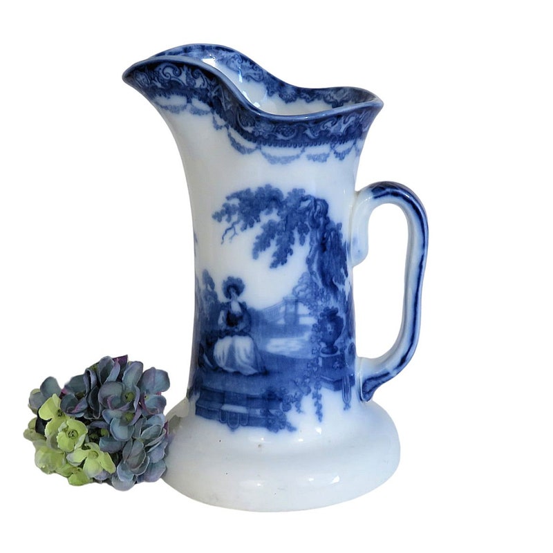 Flow Blue Pitcher - Etsy