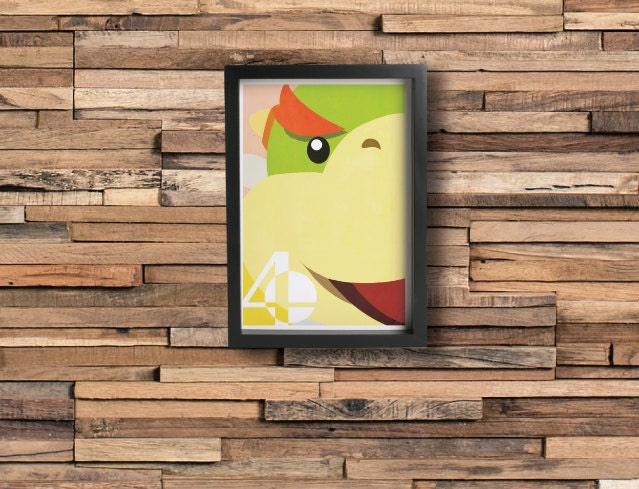 BOWSER JR. poster Inspired by Super Smash Bros. | Etsy