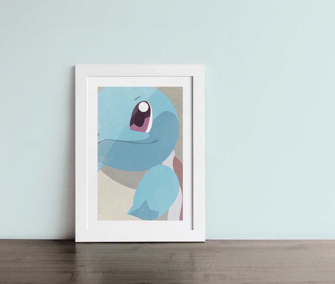 SQUIRTLE Poster Inspired by the Pokemon Series. Fine Art Giclée Print ...