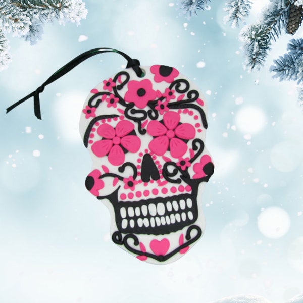 Sugar Skull Ornament - Etsy