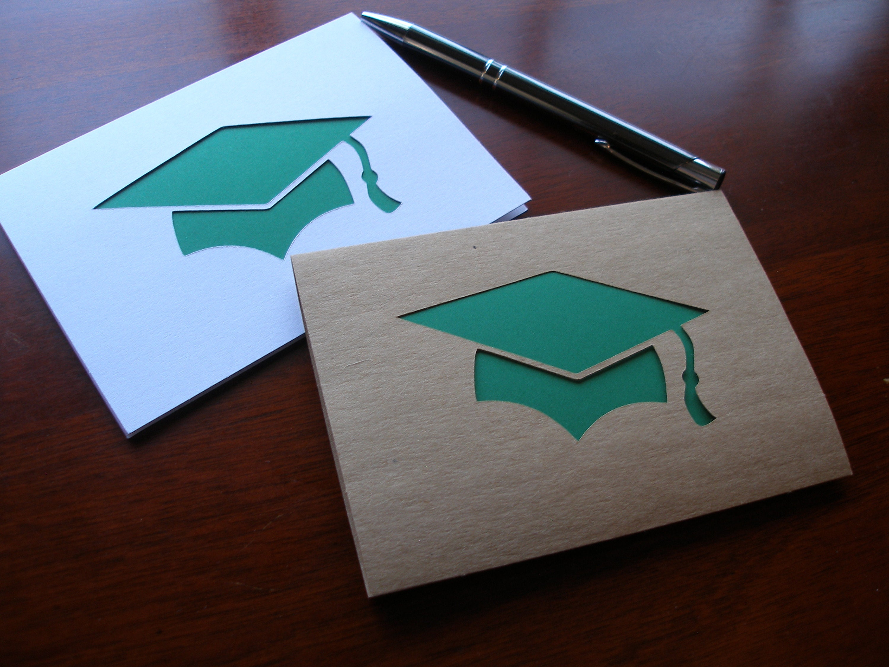 Graduation Cap Die Cut Card Grad Cap Card Mortar Board Die - Etsy