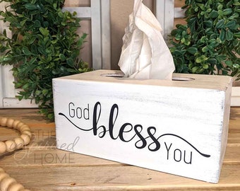 Bless You Tissue Box - Etsy