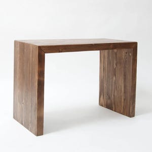Solid Wood Bench , Waterfall Wood Bench, Solid Pine Wood Bench, Modern ...