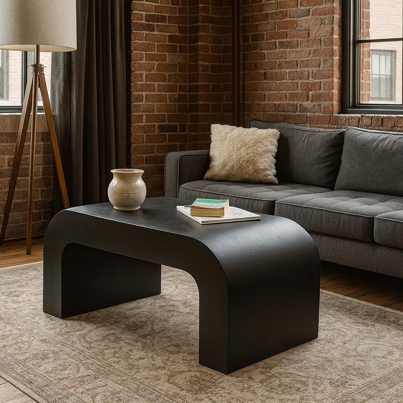 Curved Coffee Table Small - Etsy