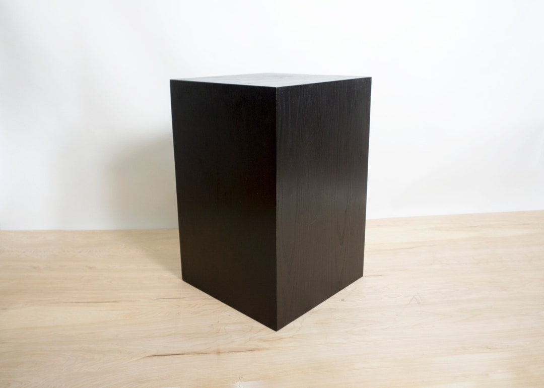 Solid Black Modern Table, Simple Wooden Side Table Black - Etsy