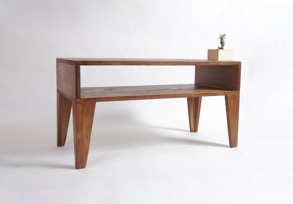Modern Coffee Table With Angle Legs Brown | Etsy
