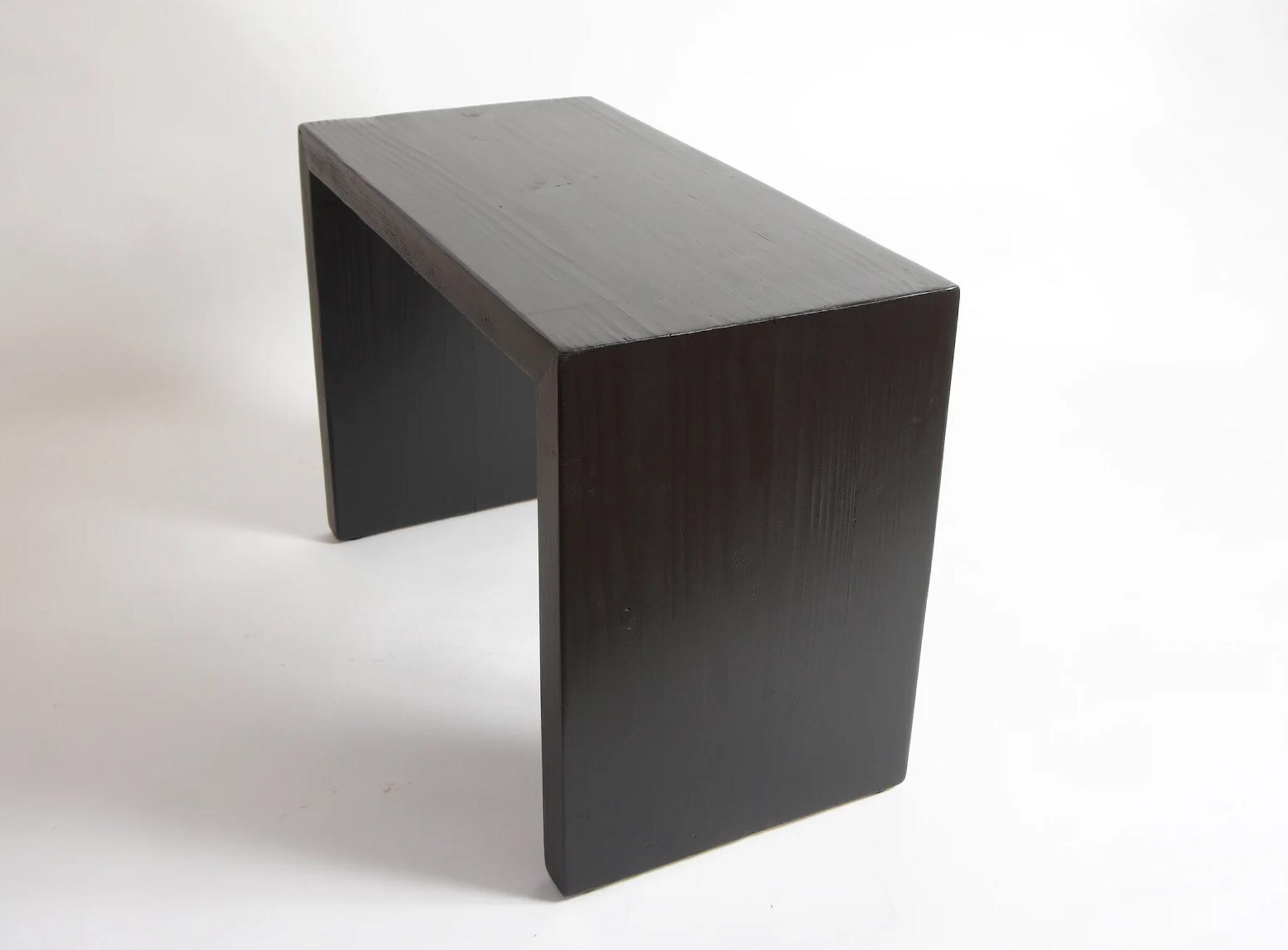Solid Pine Wood Bench: Modern Low Bench, Extra Seating - Etsy