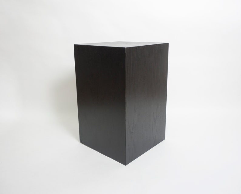 Solid Black Modern Table Simple Wooden Side Table Black - Etsy