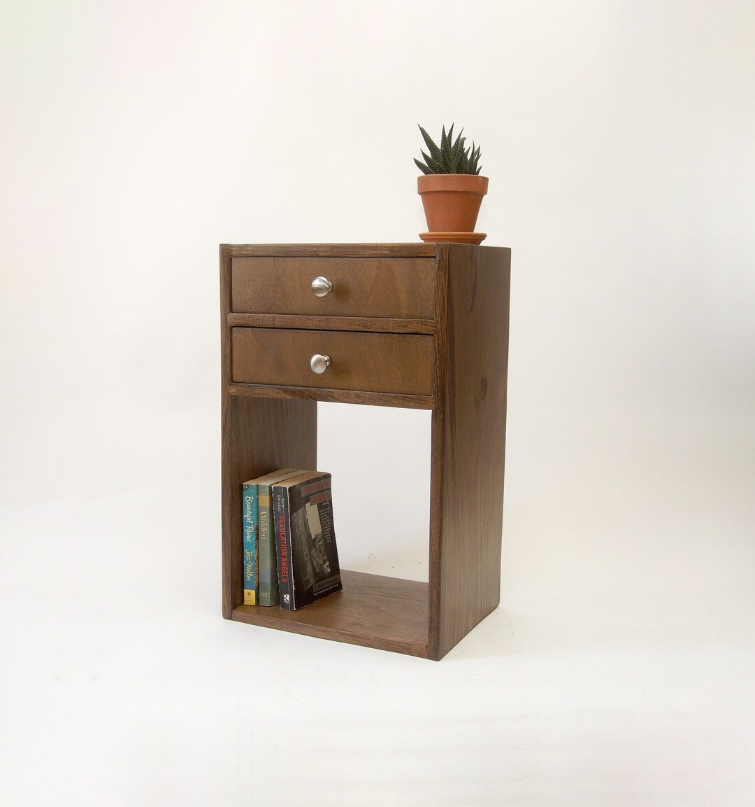 Nightstand, Rectangle Modern Side Table, Handmade Nightstand, End Table ...