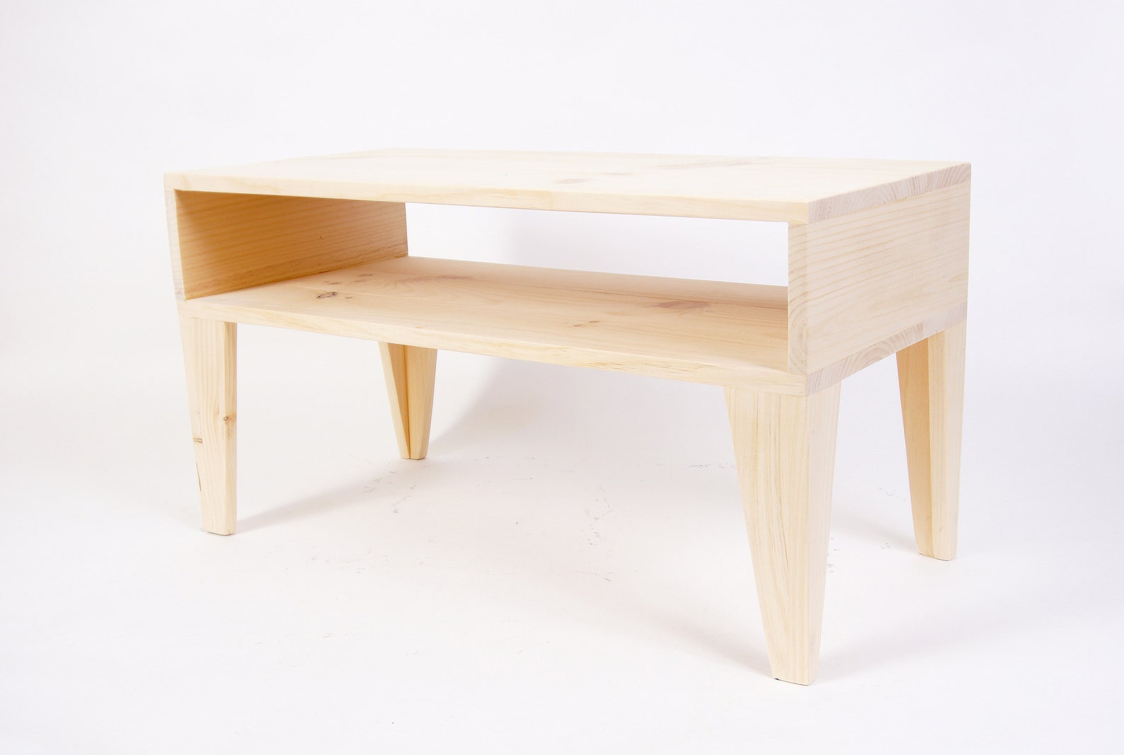 Modern Coffee Table With Angle Legs Coffee Table With Extra - Etsy