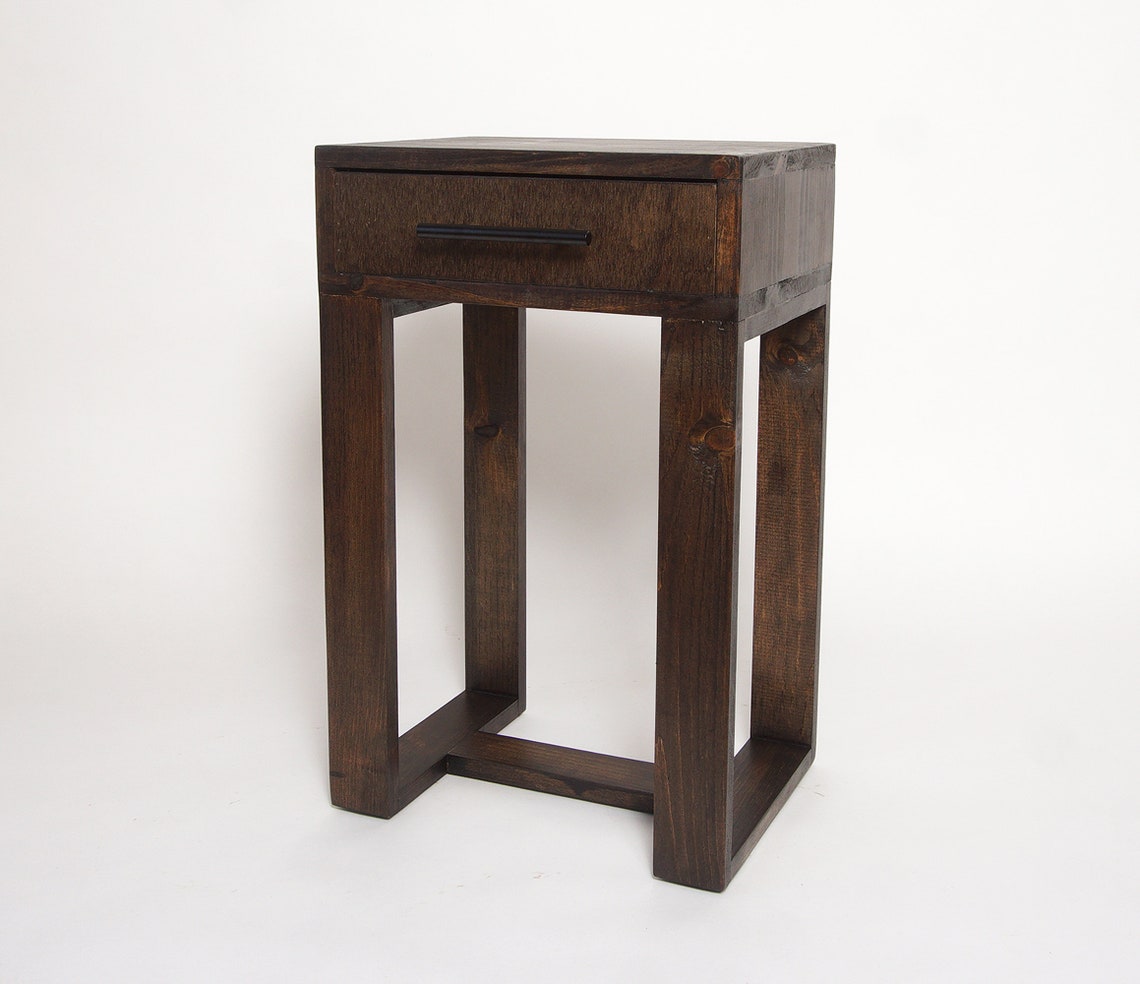 Modern Nightstand Wood Side Table Simple Bedside Table - Etsy