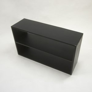 Rectangle Bookcase With Shelf Long Solid Wood Bookshelf Extra Storage ...