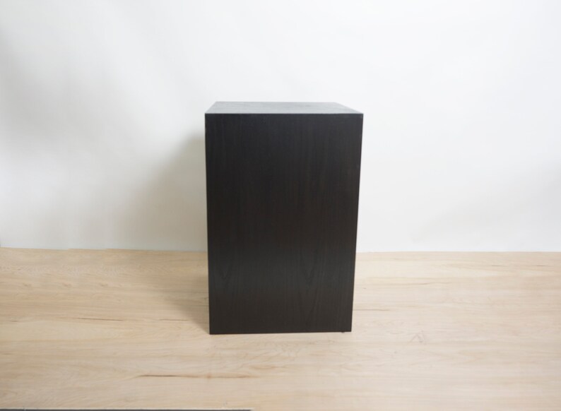 Solid Black Modern Table Simple Wooden Side Table Black - Etsy