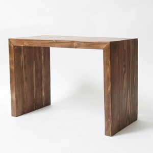 Solid Wood Bench , Waterfall Wood Bench, Solid Pine Wood Bench, Modern ...