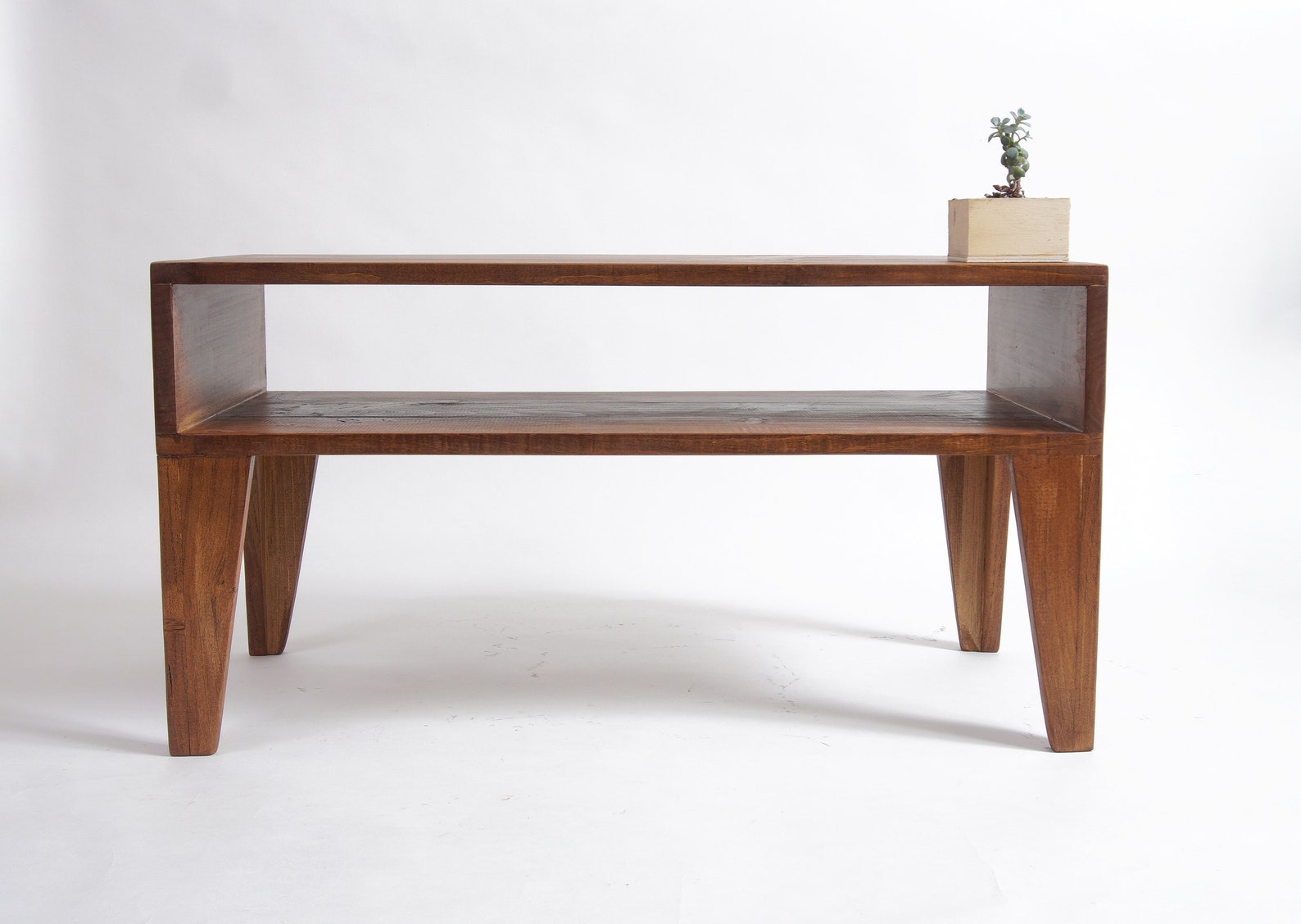 Modern Coffee Table With Angle Legs Brown | Etsy