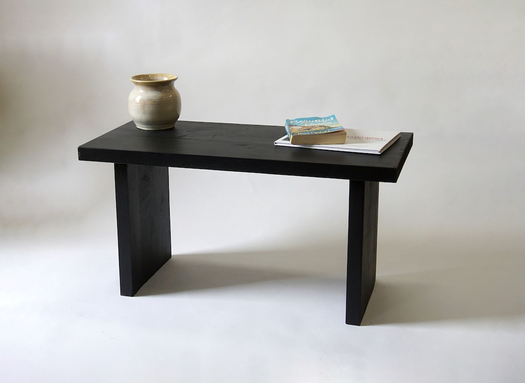 Solid Wood Coffee Table , Simple Rectangle Bench , Minimal Coffee Table ...