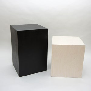 Solid Black Modern Table, Simple Wooden Side Table Black - Etsy