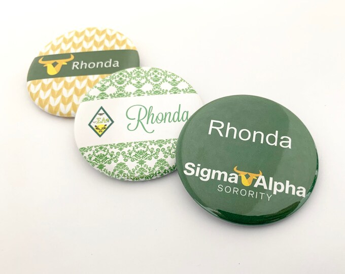 25 Sigma Alpha Name Tags - Etsy