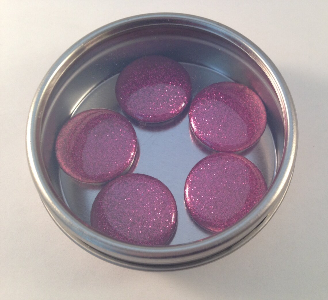 Pink Glitter Magnet Set - Etsy
