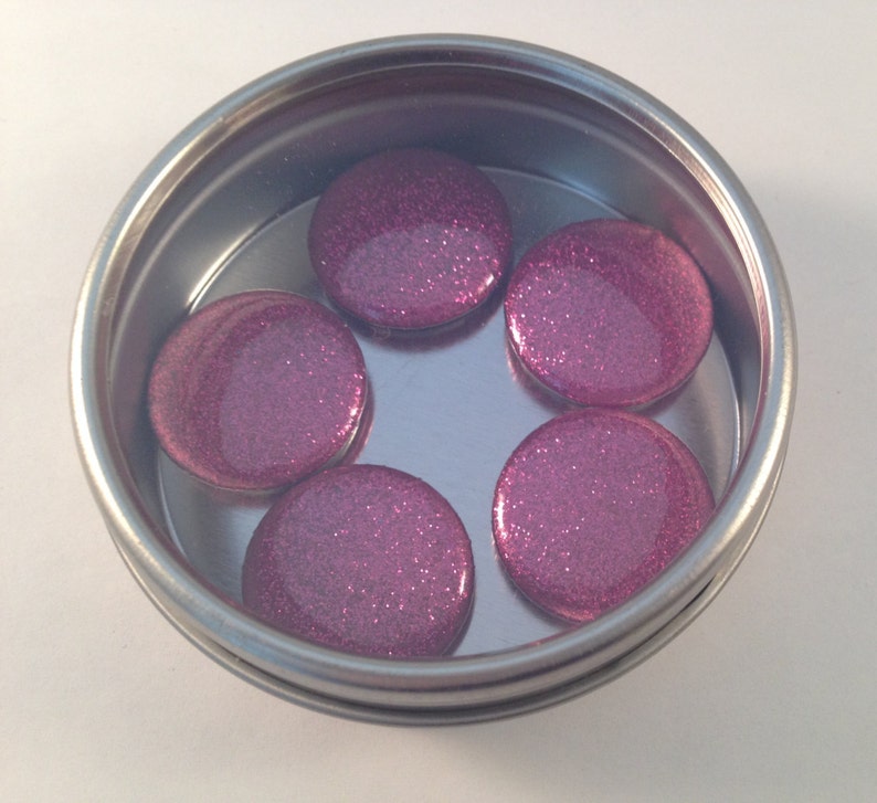 Pink Glitter Magnet Set - Etsy