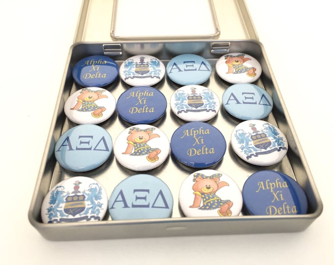 Alpha Xi Delta Magnet Set - Etsy