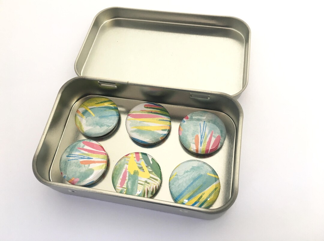 Colorful Abstract Magnet Set - Etsy