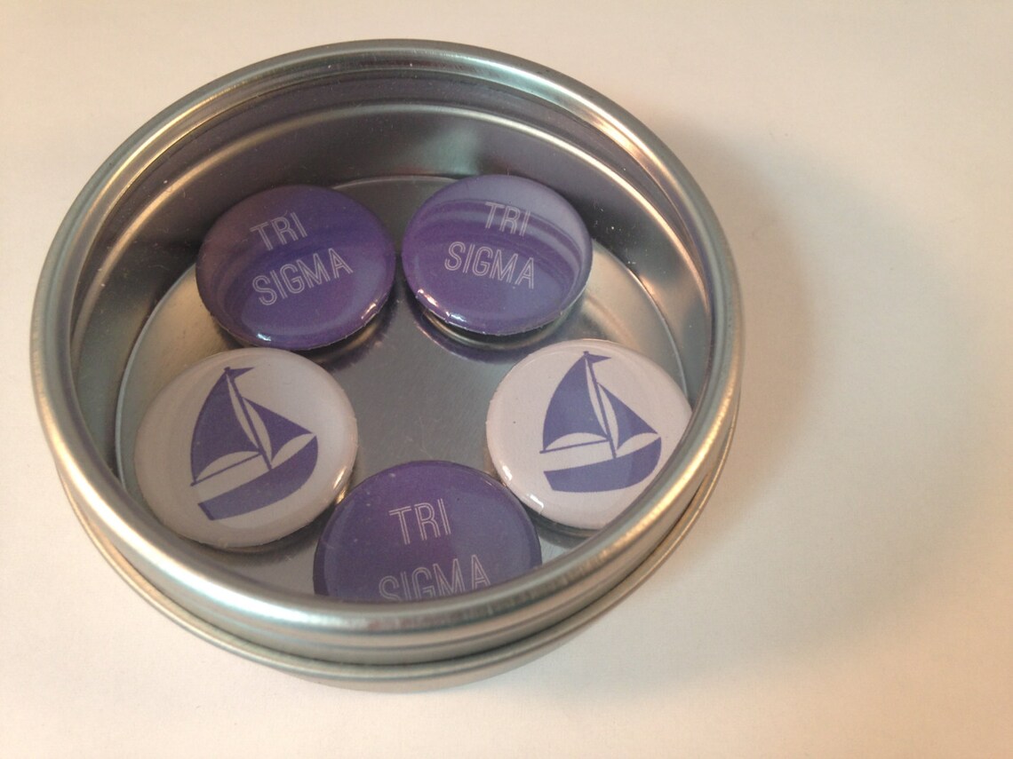 Tri-sigma Magnet Set, Sigma Sigma Sigma - Etsy